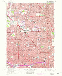 1968 Map of Royal Oak, MI — High-Res, 1981 Print #2 | Pastmaps